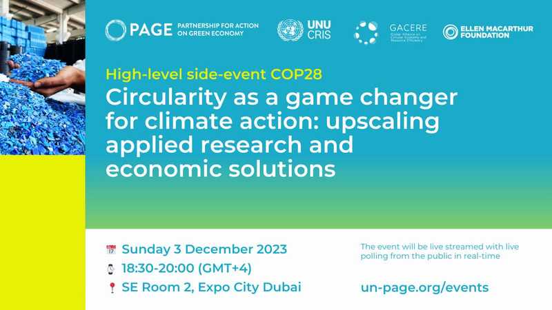 Circularity as a game changer for climate action: upscaling applied ...