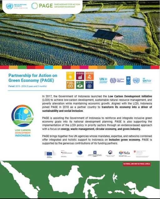 Indonesia - UN PAGE - Partnership for Action on Green Economy